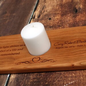 Memorial Candle Holder, Personalized Memorial Candle, Personalized ...