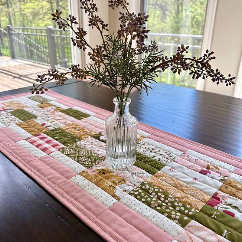Patchwork Table Runner - Etsy