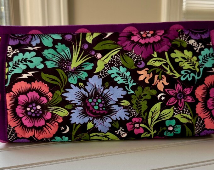 Tula Pink Nightshade Deja Vu Spider Blossom Fabric / Sew Together Bag ...