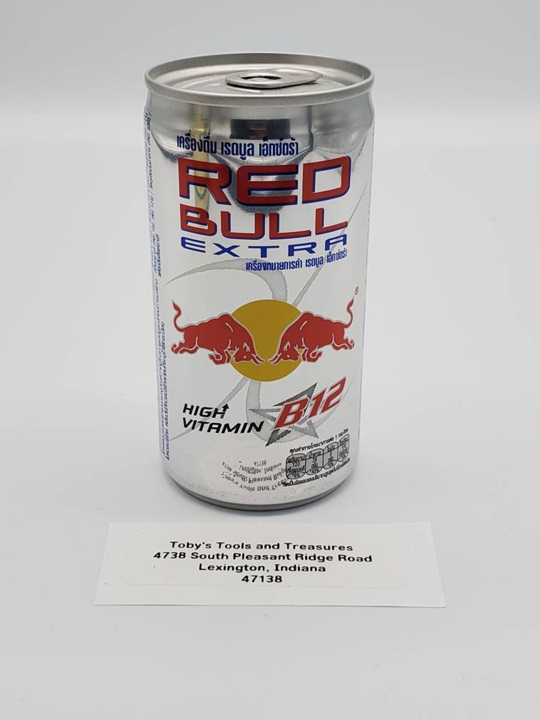 2021 Rare Red Bull Energy Drink Can Extra High Vitamin B12 Full Energy ...
