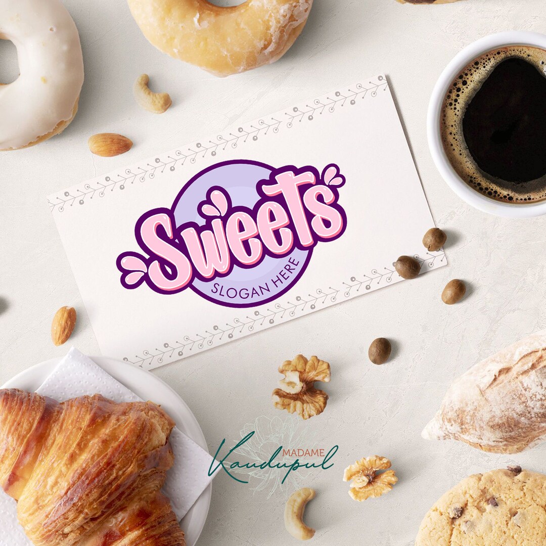 Sweets Logo Design, Instant Digital Download, PDF & EPS File. - Etsy