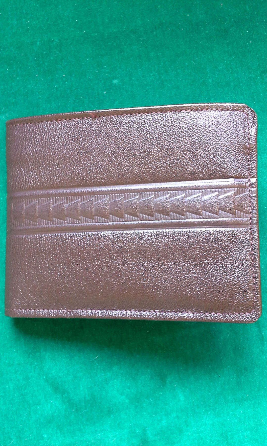 Leather Wallet: English Morocco Vintage Brown Leather Bifold Wallet by ...