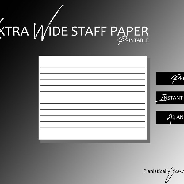 Printable Blank Sheet Music Paper - Etsy