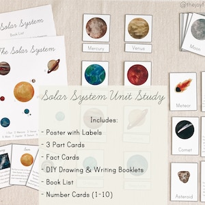 Solar System Unit Study Printable PDF - Etsy
