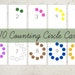 1-10 Counting Circle Cards PDF Printable - Etsy