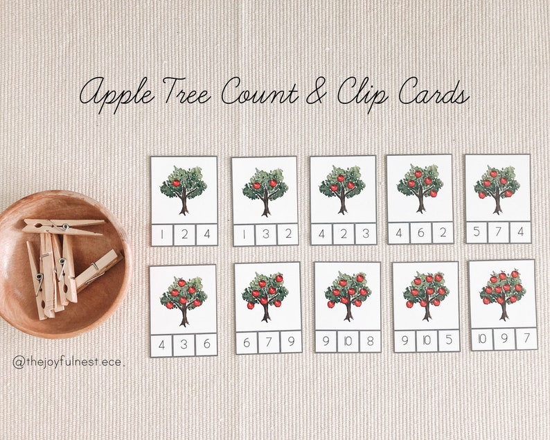 Apple Unit Bundle: Apple Life Cycle Anatomy Counting and - Etsy