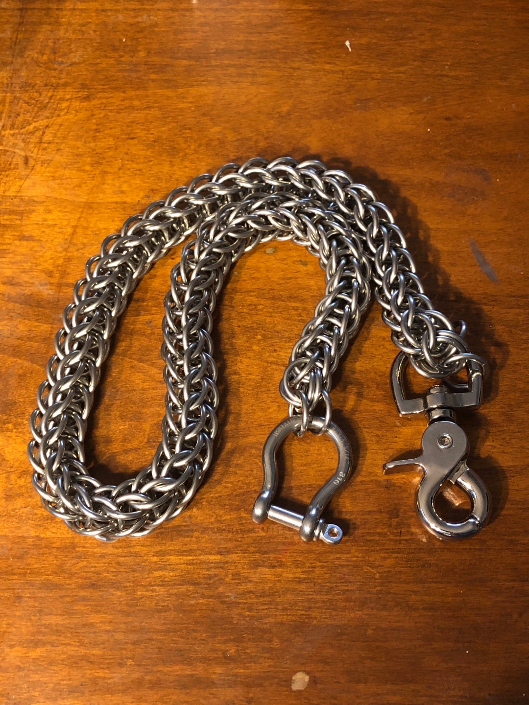 Handmade Chainmaille Heavy Duty Full Persian Wallet Chain - Etsy