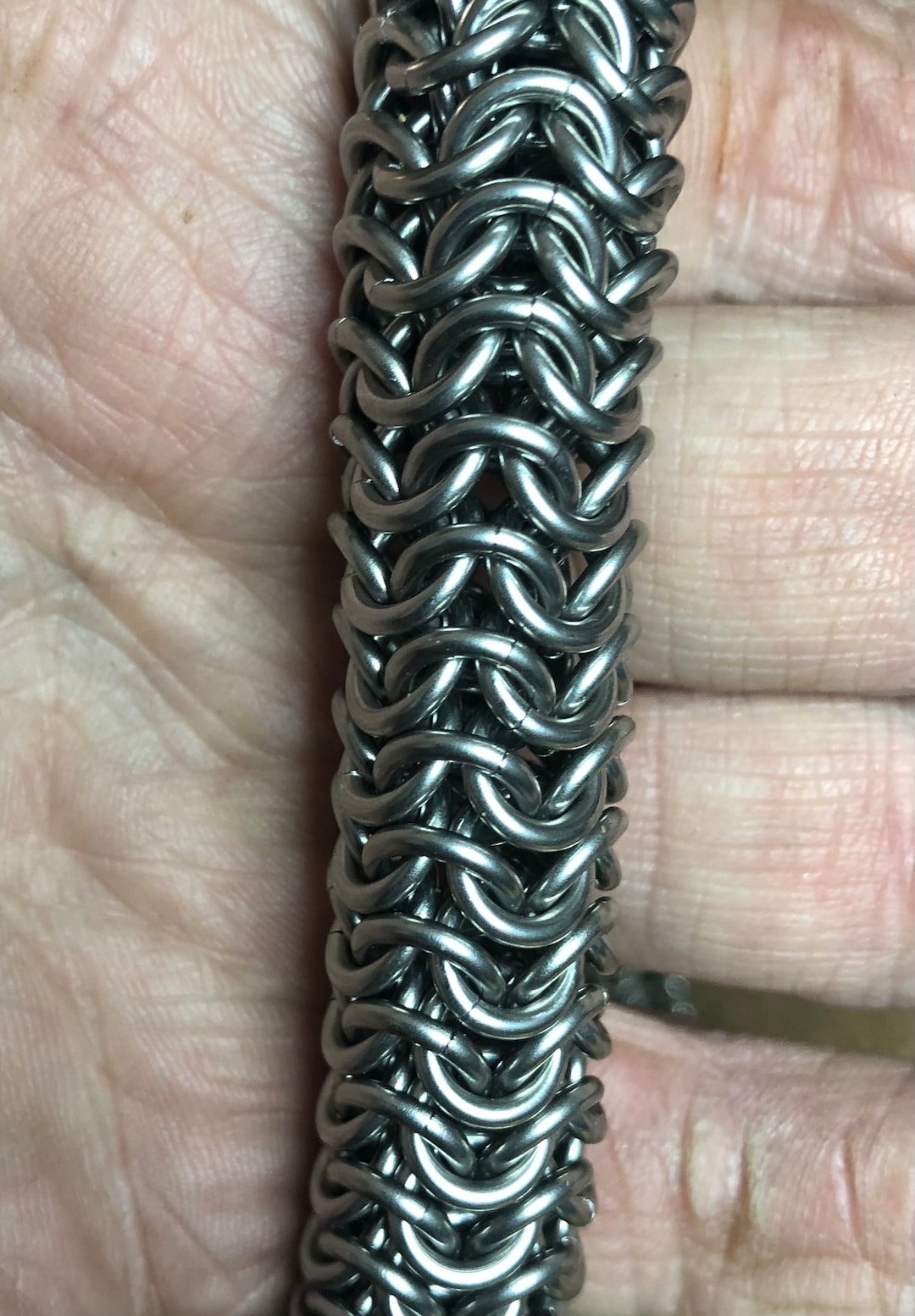 Handmade Chainmaille Wallet Chain, Stainless Steel, Round Maille ...