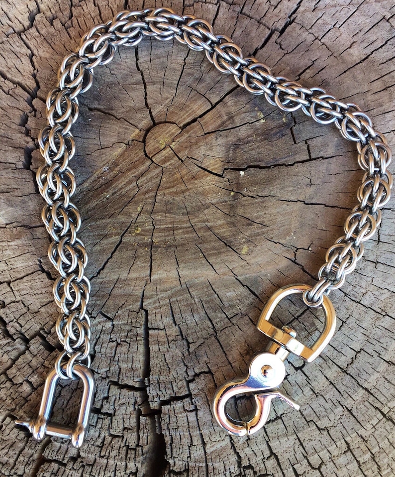 Handmade Chainmaille Wallet Chain Stainless Steel | Etsy