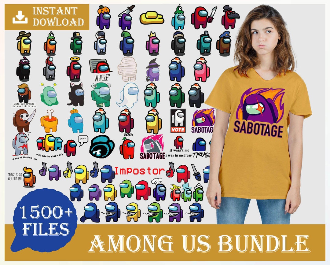 New Among Us SVG Bundle Among Us Character SVG Among Us - Etsy