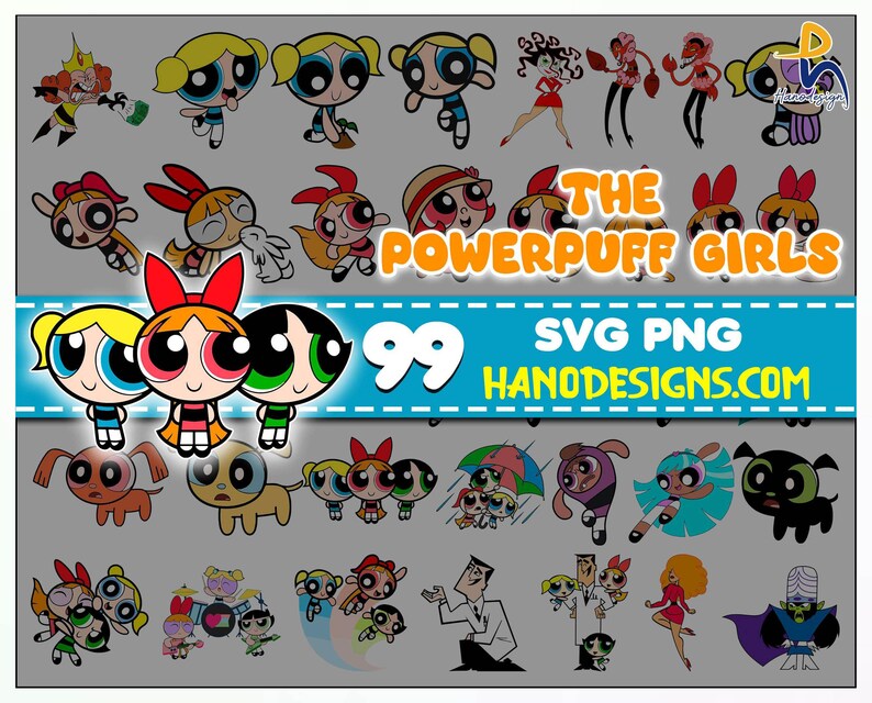 New Powerpuff Girls Digital Layered Silhouette the - Etsy