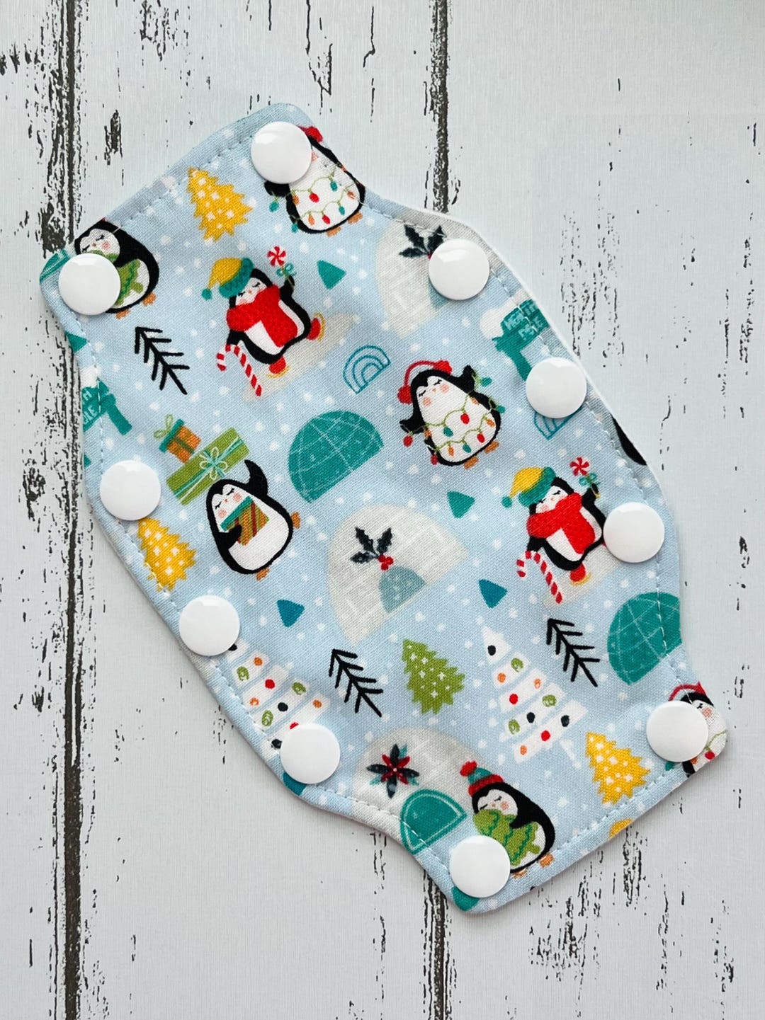 Feeding Tube Port Cover merry Little Penguins Mickey, Button ...