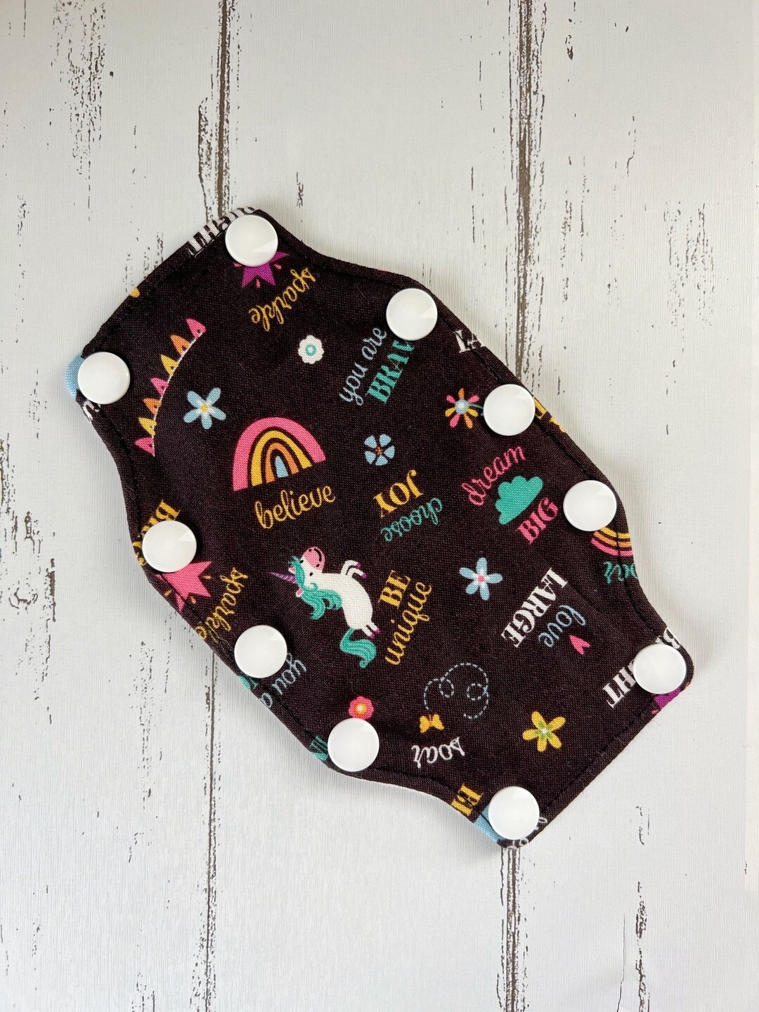 Feeding Tube Port Cover “be Unique”, Black, Mickey, Button, Gastrostomy ...