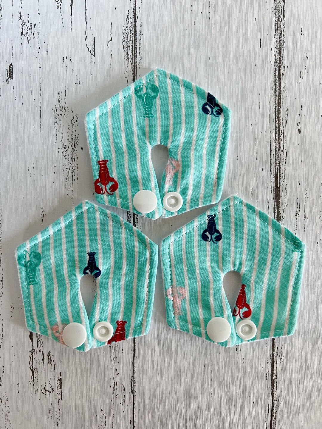 G-tube Pads, Set of 3 "lobsterparade" Mickey, Button, Gastrostomy ...
