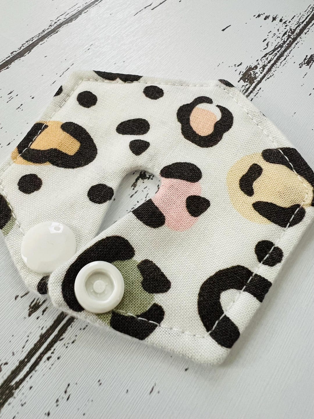 1 Single Feeding Tube, G-tube Pad “leopard, Muted” Mic-key, Button ...
