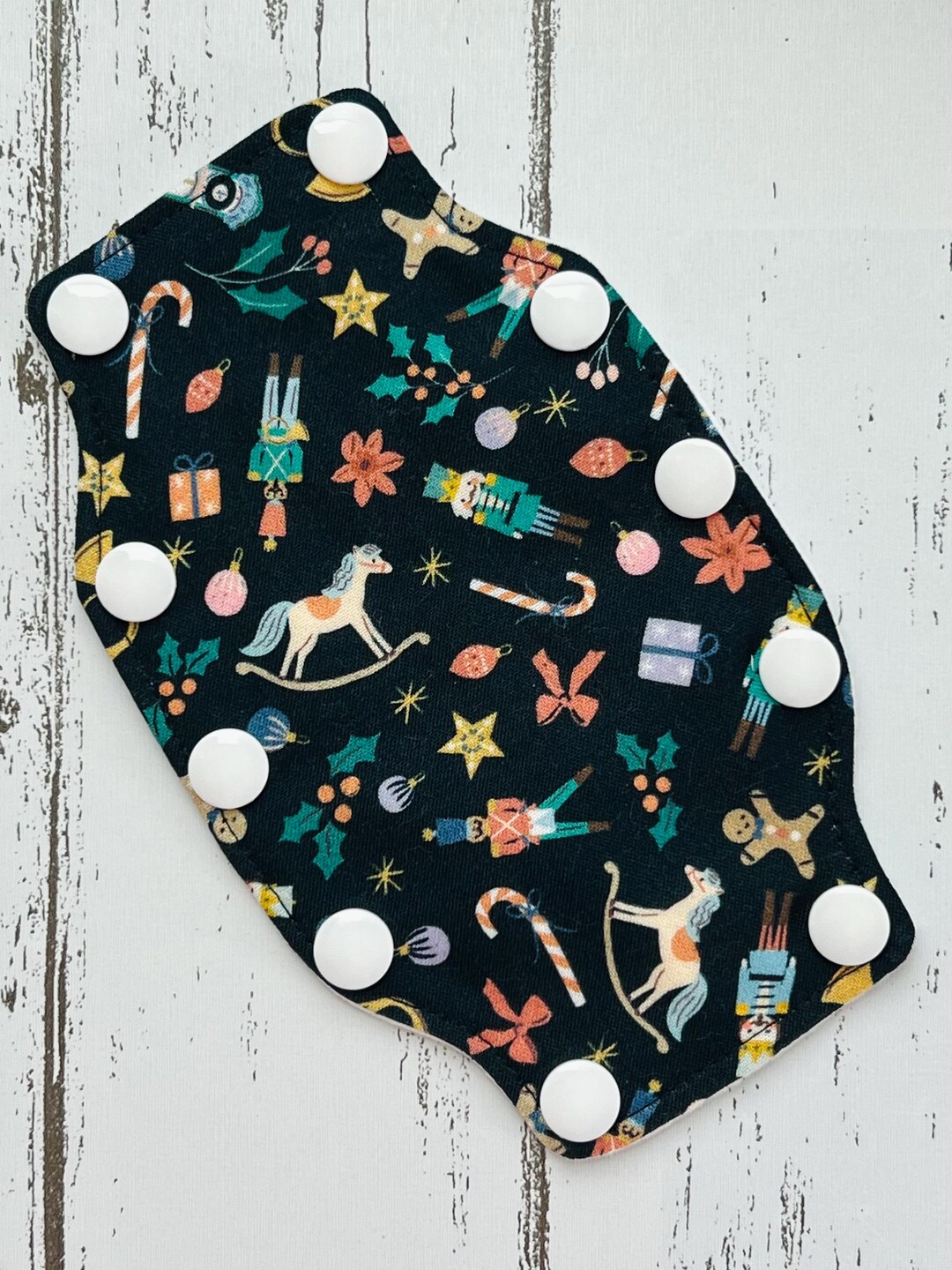 Feeding Tube Port Cover “nutcracker Holiday” Mickey, Button ...