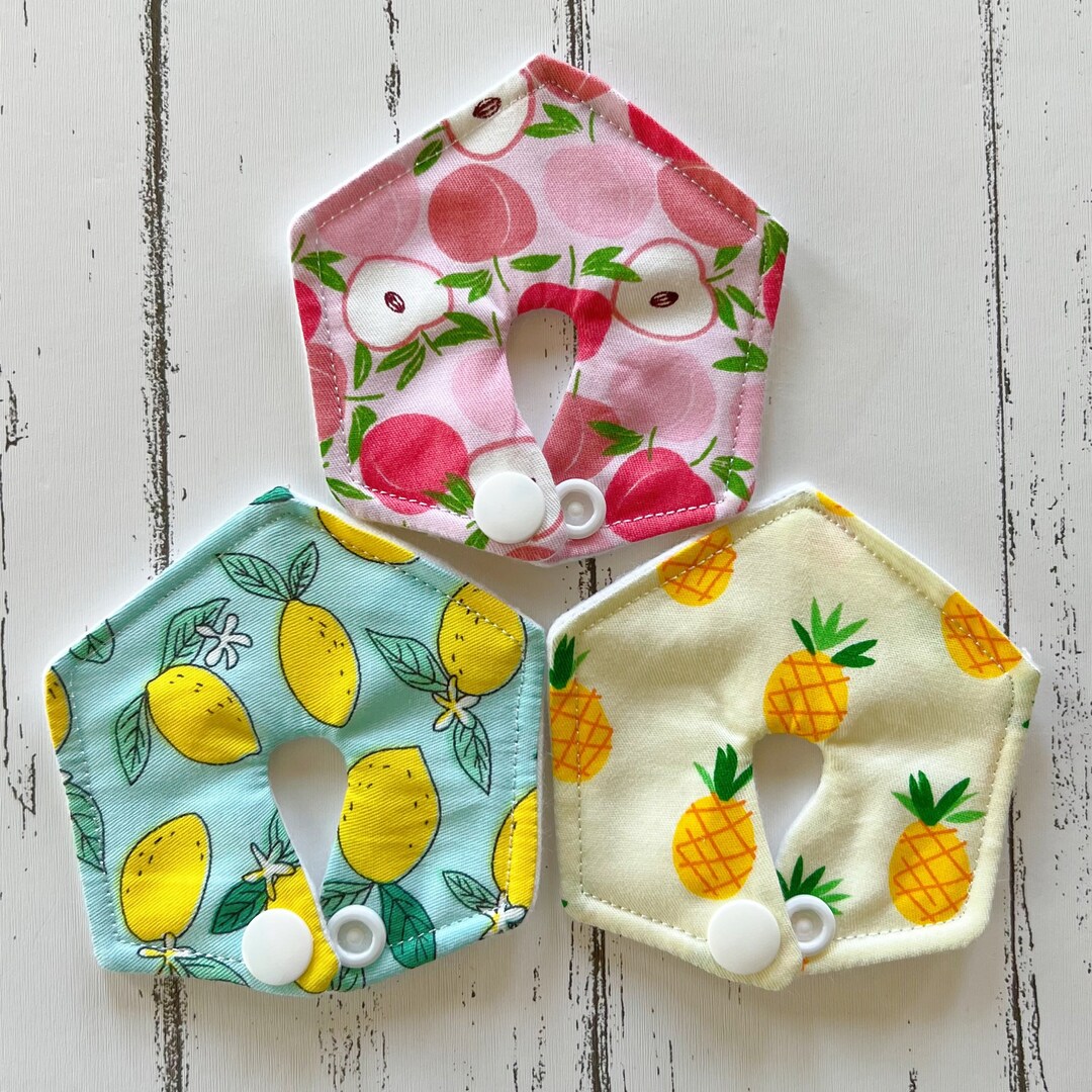 G-tube Pads, Set of 3 "fruit”mickey, Button, Gastrostomy Feeding, Tubie ...