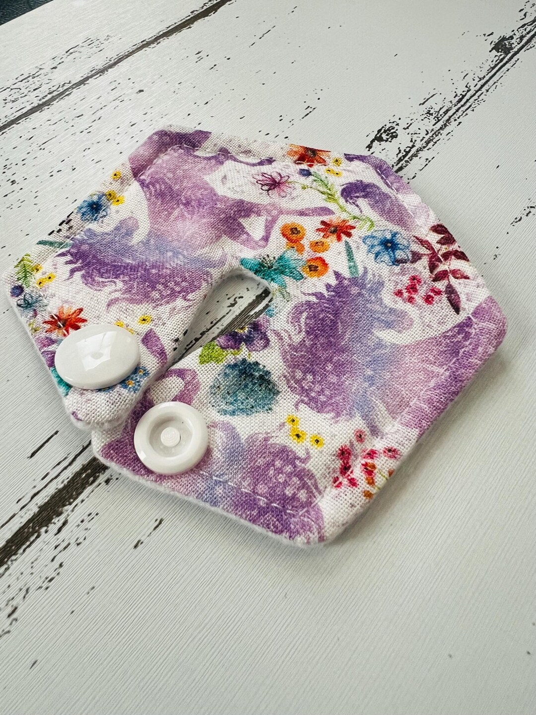 1 Single Feeding Tube, G-tube Pad “unicorn, Purple” Mic-key, Button ...