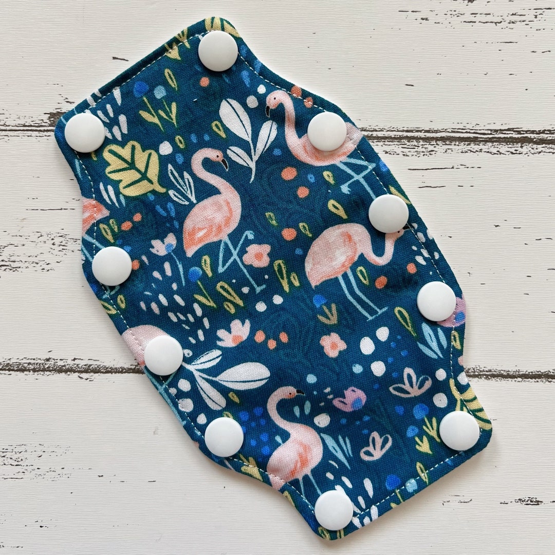 Feeding Tube Port Cover ”flamingos in the Wild”mickey, Button ...