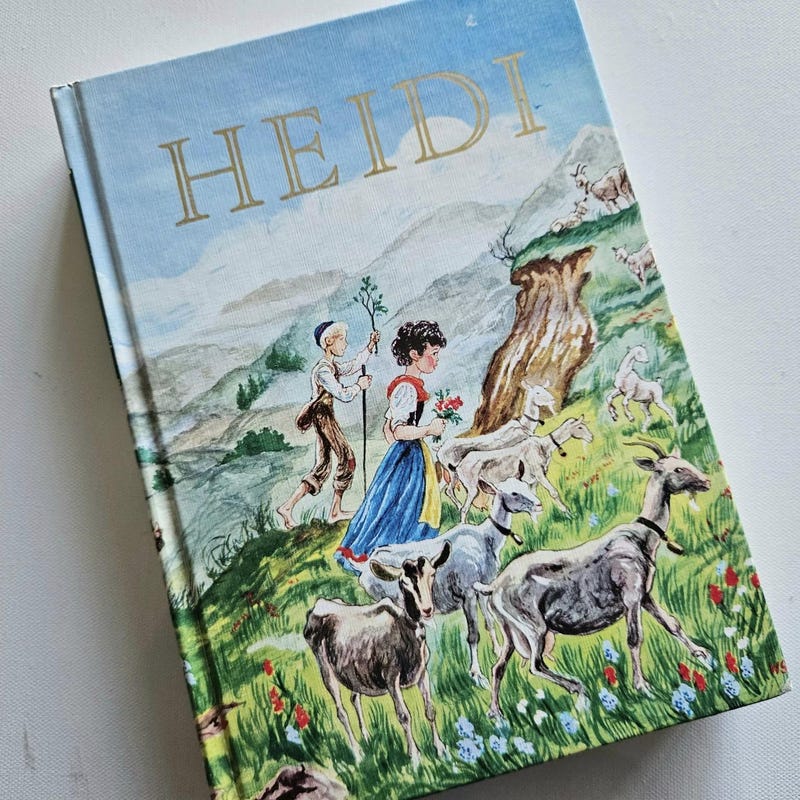 Vintage Heidi Book - Etsy