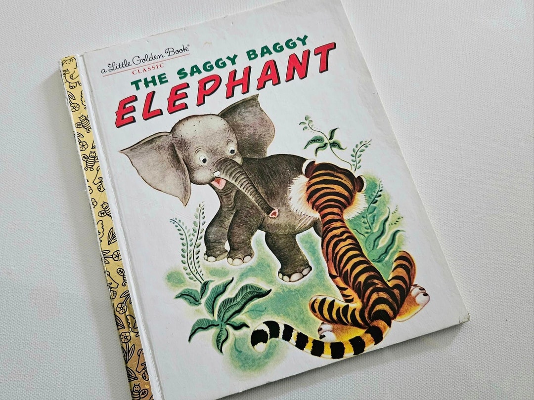 Saggy Baggy Elephant, Little Golden Book, K & B Jackson, Illustrated by ...
