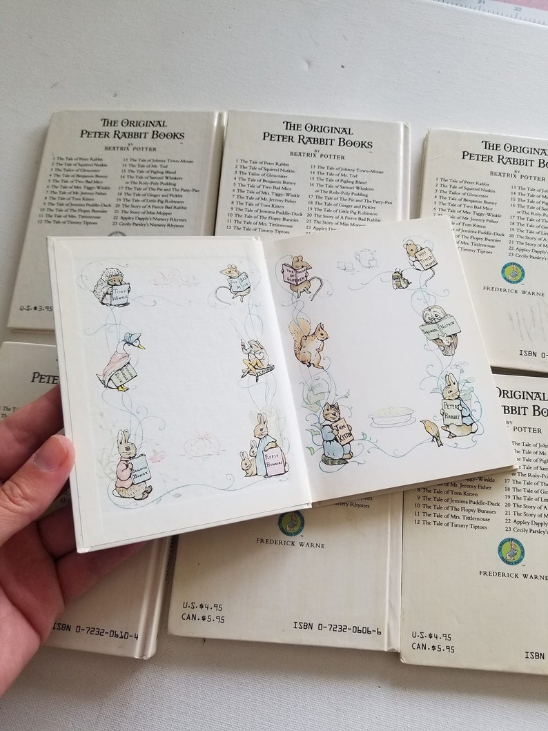 Beatrix Potter Vintage Mini-books YOU Choose Hardcover - Etsy