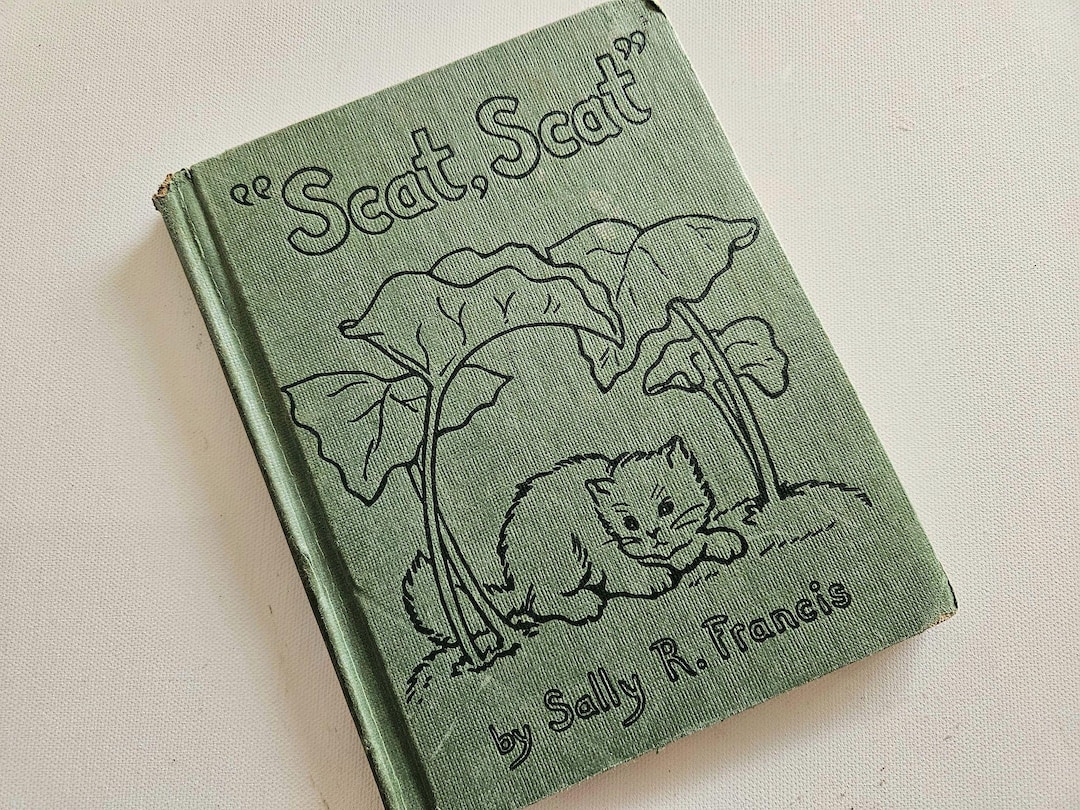 Scat, Scat, Sally R Francis, Children's Book, 1940, Vintage Book ...