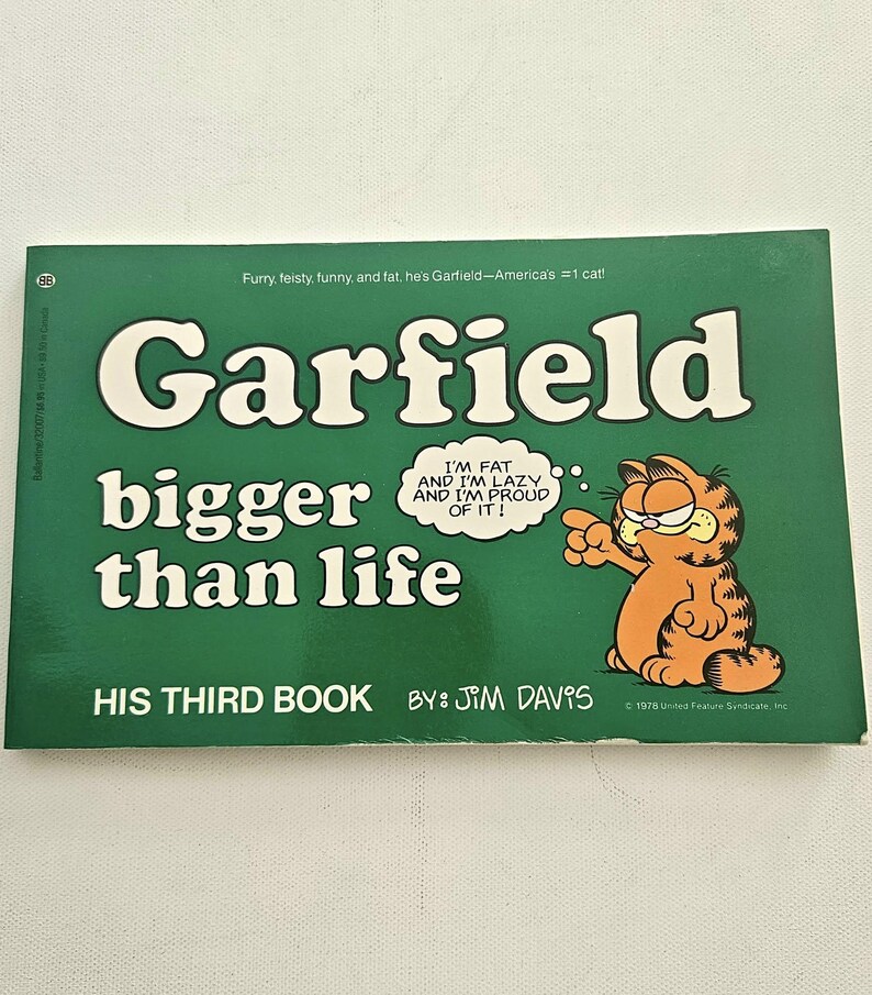Garfield Comics, Vintage 1980s , Jim Davis, You Choose, Bookmark ...