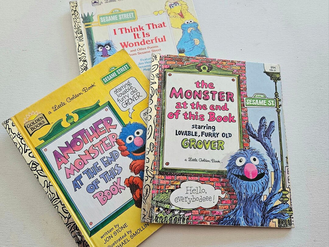 Vintage Sesame Street Lot, Grover, Monster at the End of This Book ...