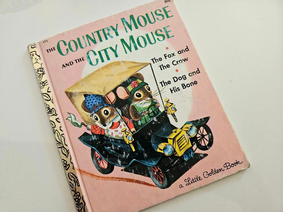 Vintage Richard Scarry's Country Mouse, City Mouse Little Golden Book ...