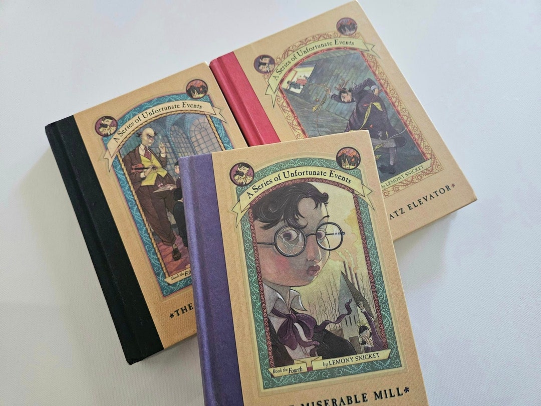 A Series of Unfortunate Events, Book Set 4-6, Lemony Snicket, Hardback ...