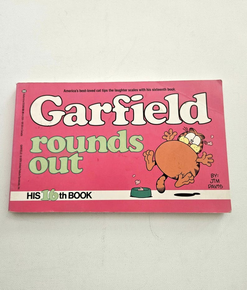 Garfield Comics, Vintage 1980s , Jim Davis, You Choose, Bookmark ...