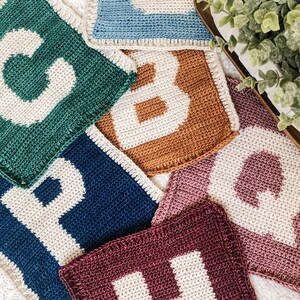 FIVE ALPHABET PATTERNS // Alphabet Blanket + Individual Alphabet Lovies ...