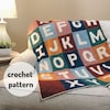 PDF PATTERN: Crochet Alphabet Appliques With Color Chart (alpha Pattern ...