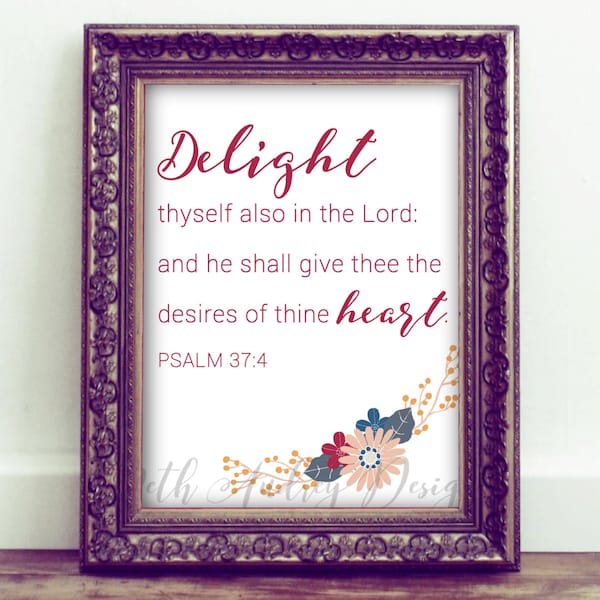 Psalm 37 4 - Etsy