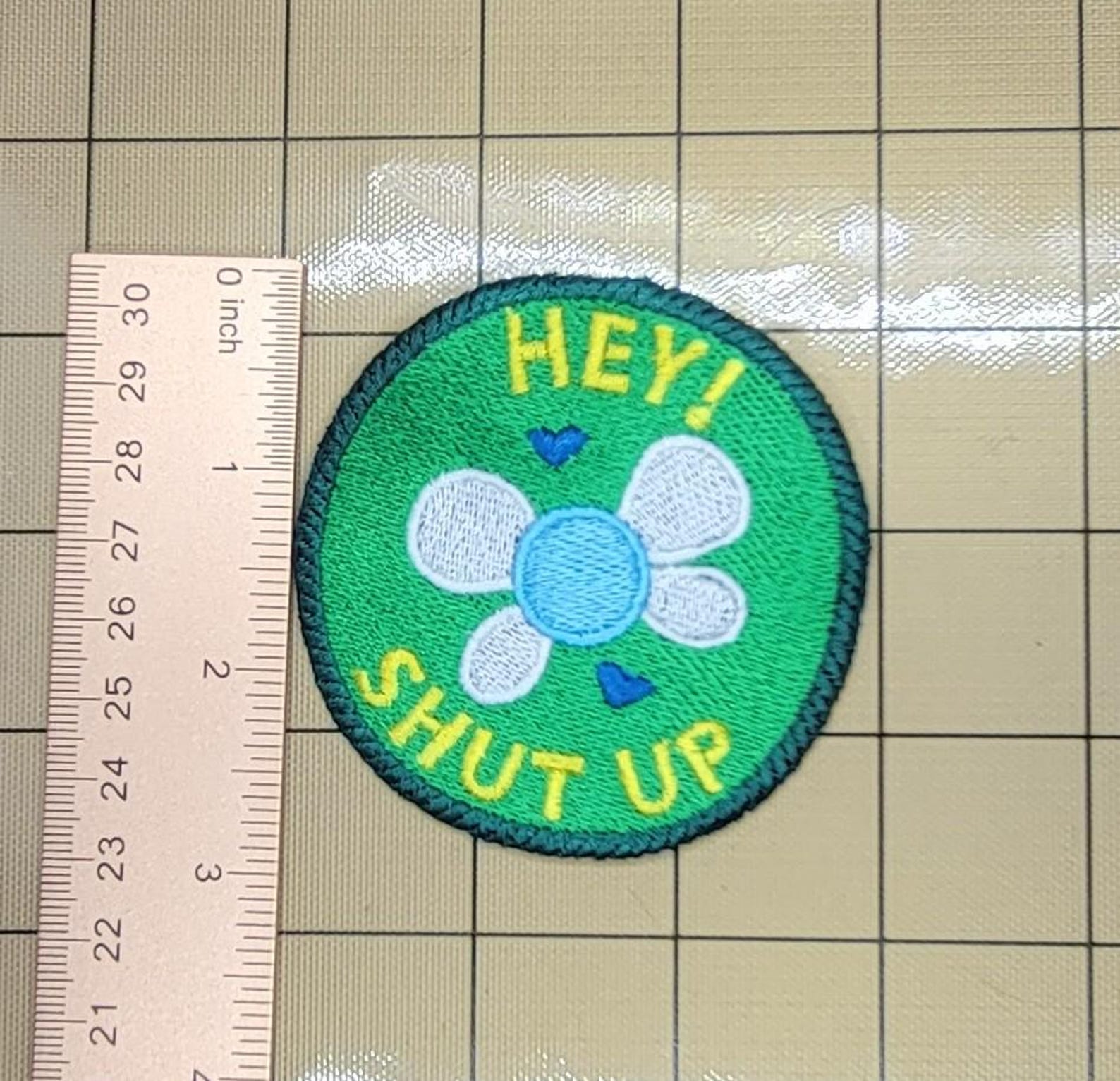 Blue Fairy Patch "hey! Shut Up!" Iron-on Sew-on Hook-and-loop or Magnet ...