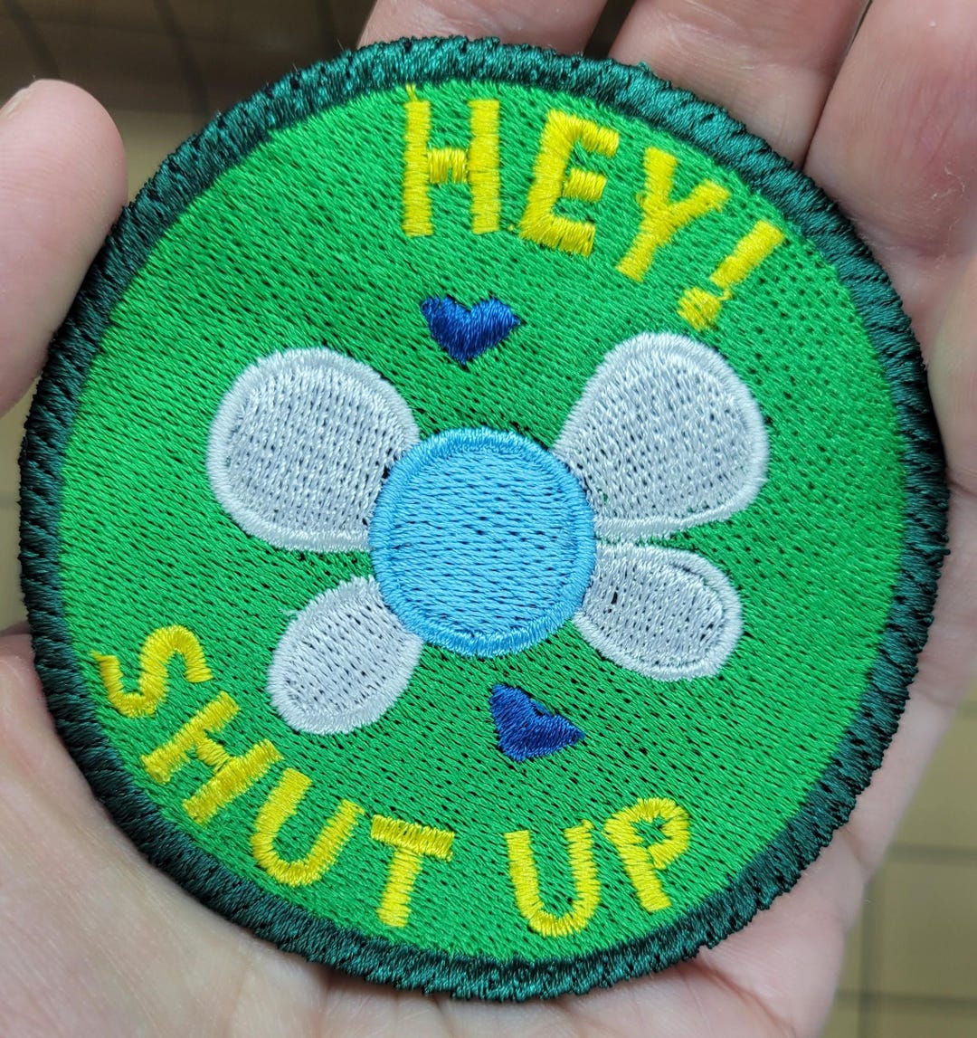 Blue Fairy Patch "hey! Shut Up!" Iron-on Sew-on Hook-and-loop or Magnet ...