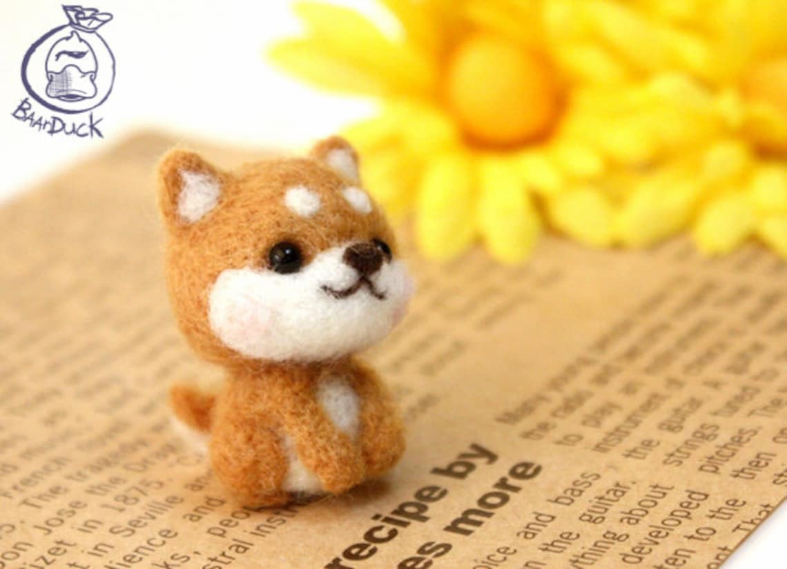 Dog Beginner DIY Felting Kit Wool Felt Needle Craft Handmade | Etsy