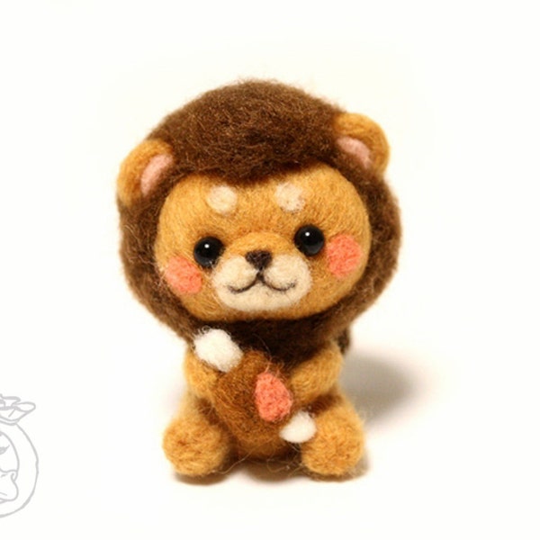 Needle Felted Lion - Etsy
