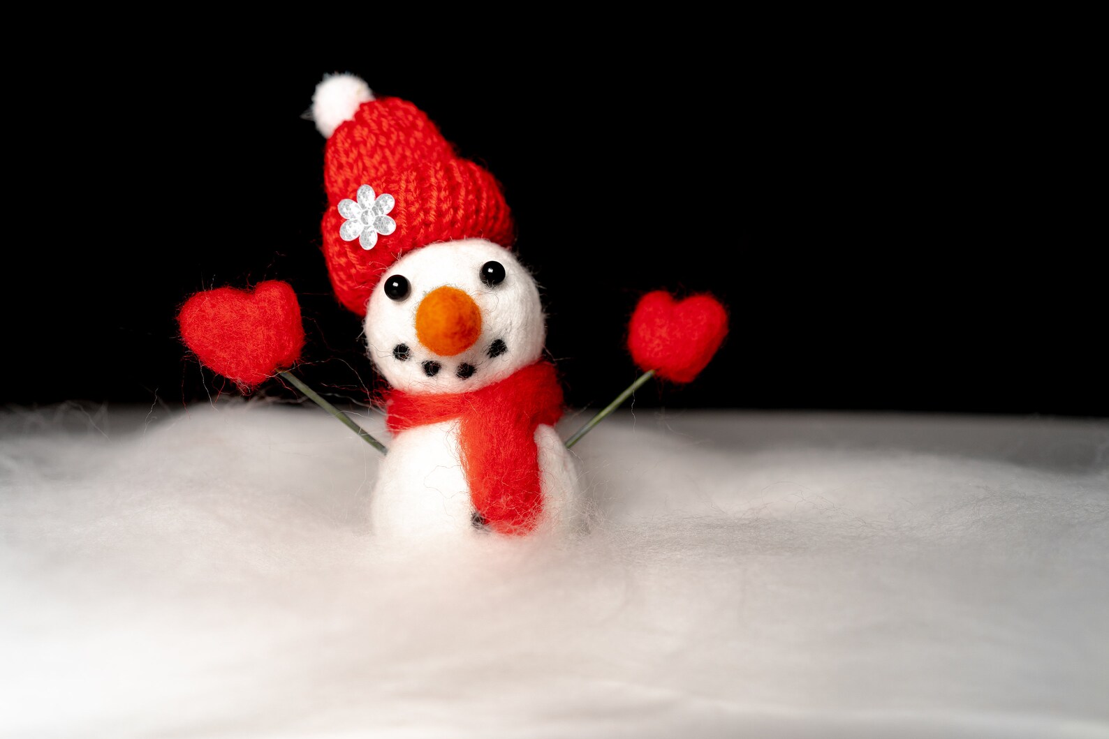 Limited Edition Felted Snowman DIY Needle Felting Kit for - Etsy