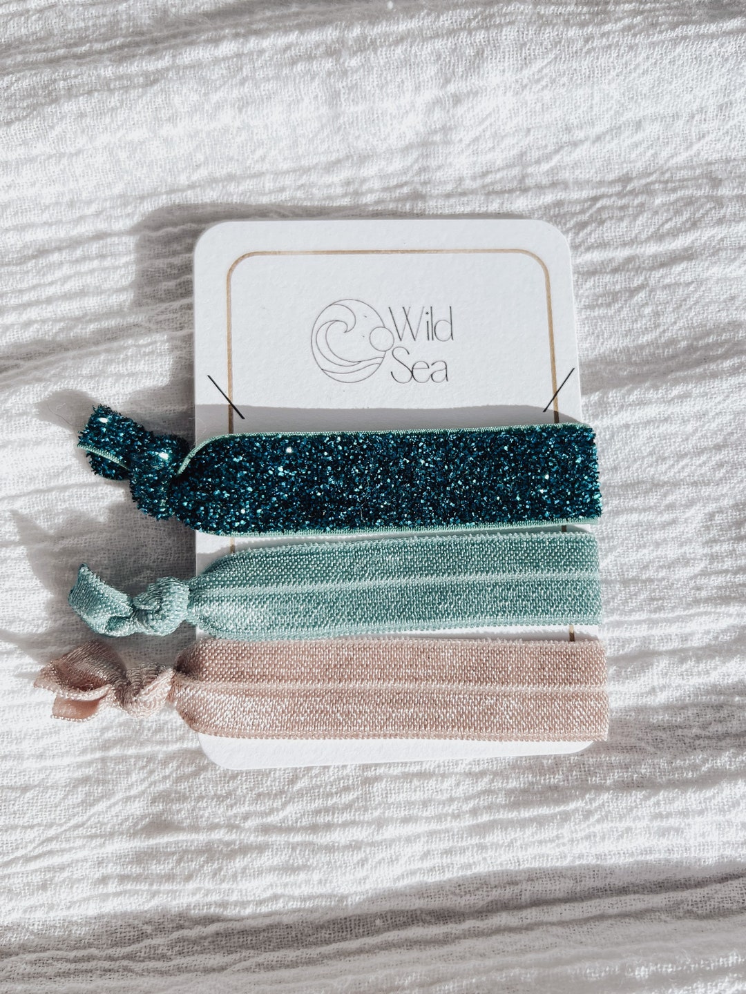 Beachy Elastic Hair Ties: Mermaid & Sparkle Accessories - Etsy