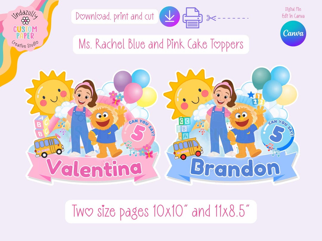 Educational Show Cake Topper | Learning Theme Birthday Decoration ...