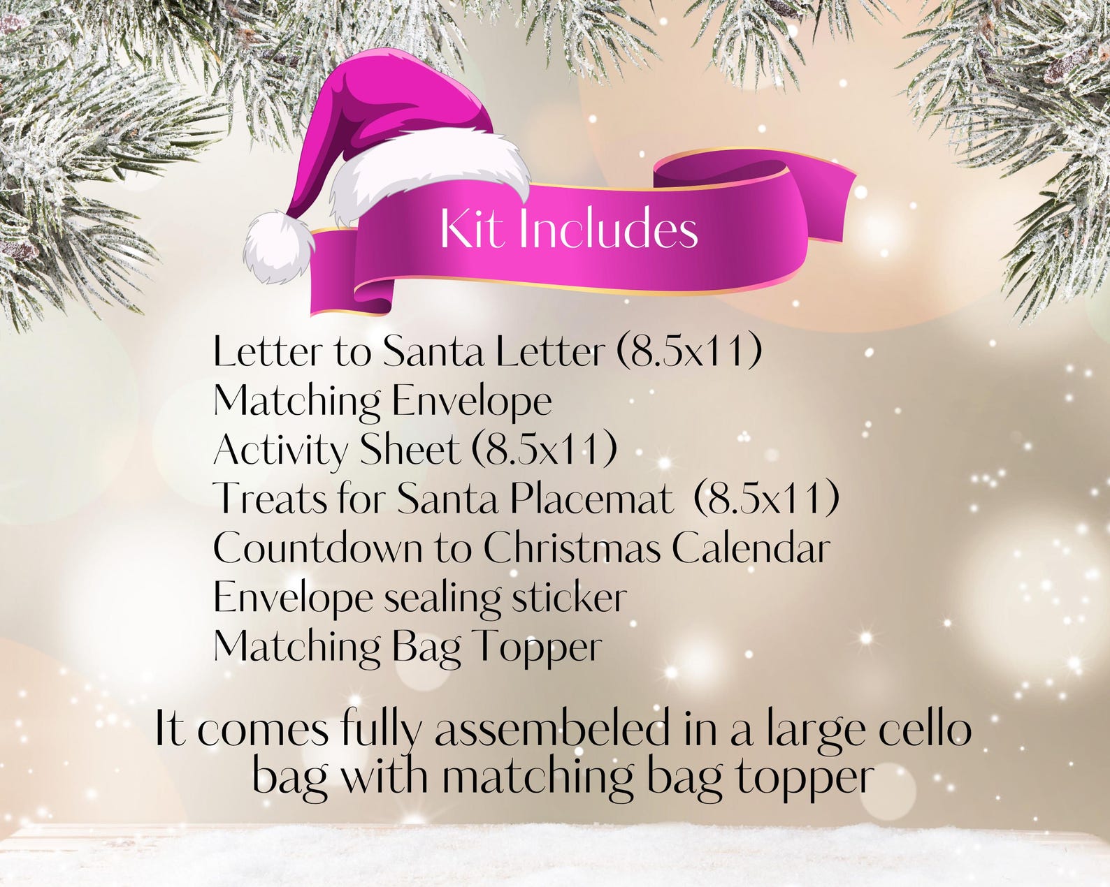 Kids Santa Letter Writing Kit – Christmas Activity Set, Advent Calendar ...
