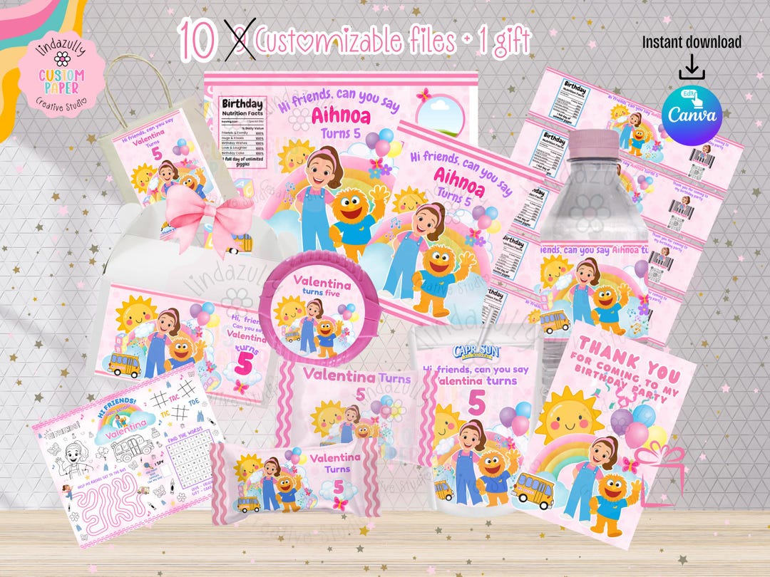 Educational Toddler Show Birthday Printables | Preschool Learning Party ...