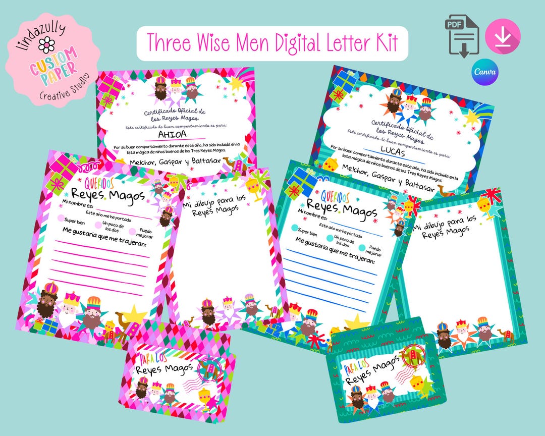 Wise Men Letter Kit - Digital Download (personal and Commercial Use) - Etsy
