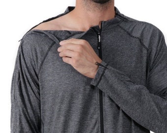 Post Shoulder Surgery Tee for Easy Dressing, Physical Therapy ...