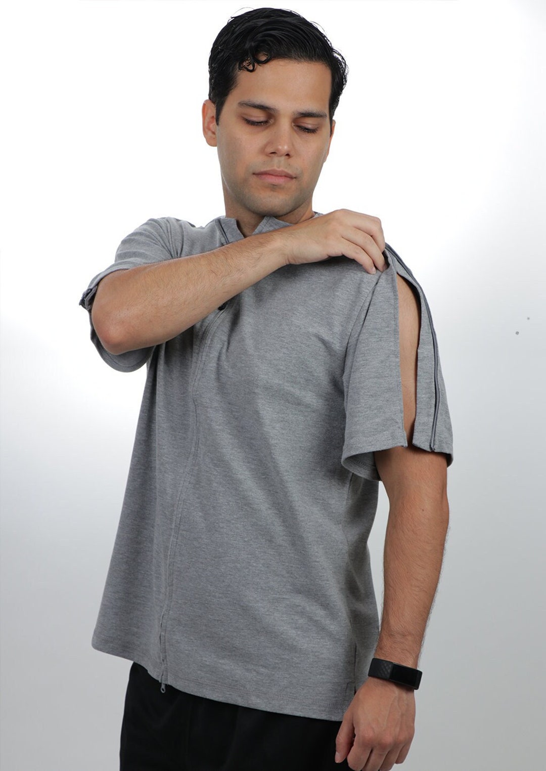 Post Shoulder Surgery Tee for Easy Dressing, Physical Therapy, Rehabilitation Adaptive Tee for ...