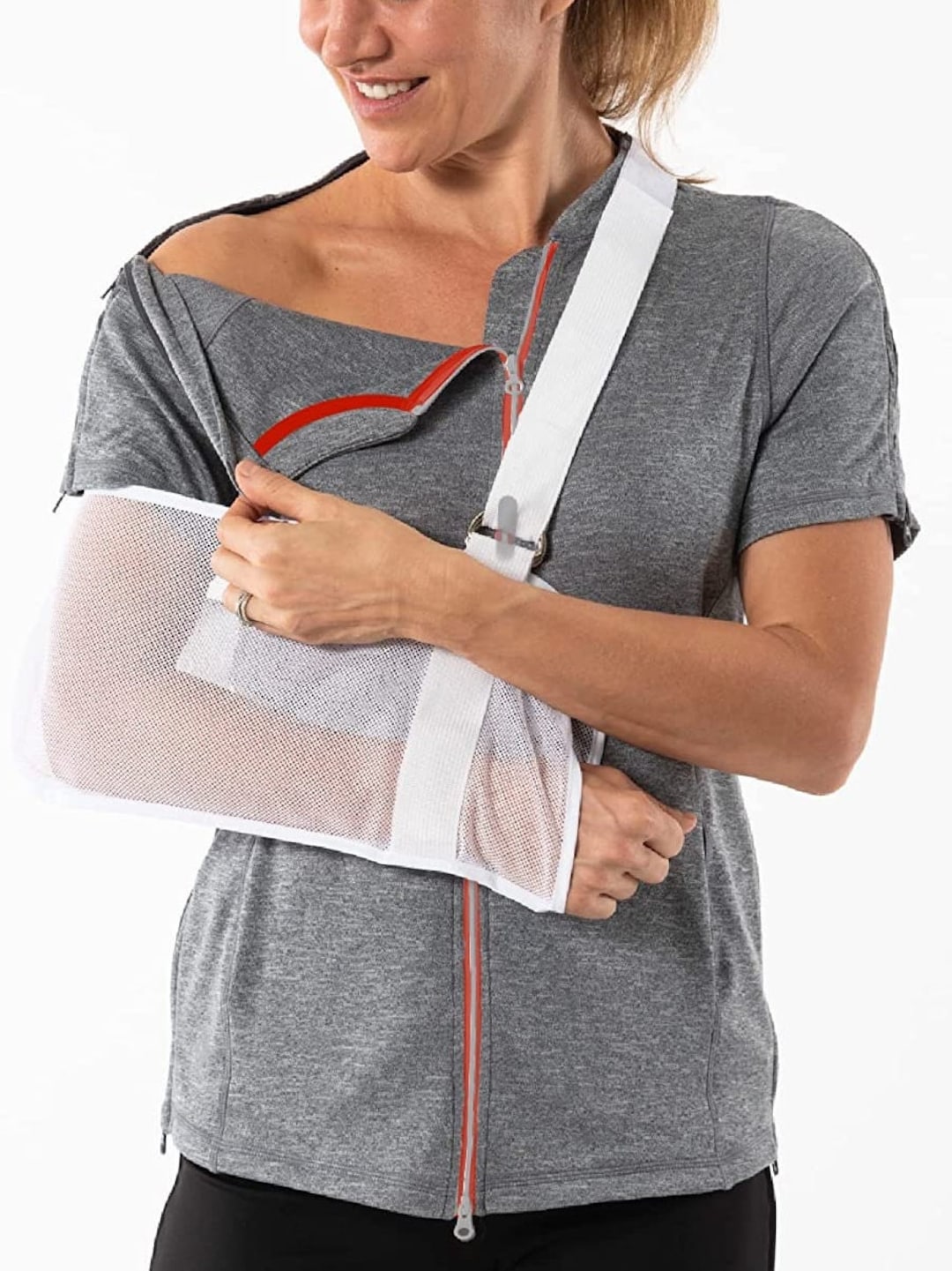 Post Shoulder Surgery Tee for Easy Dressing, Physical Therapy ...