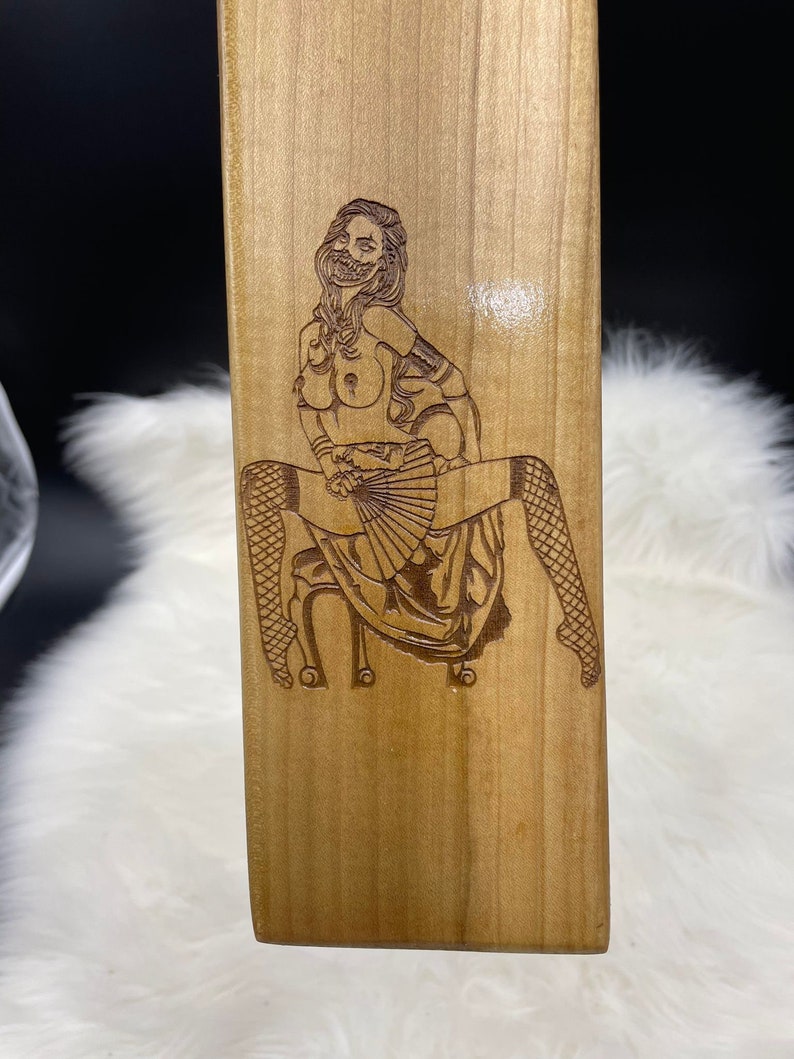 Naked Nude Demon Devil Girl Bondage Bdsm Spanking Paddle Etsy