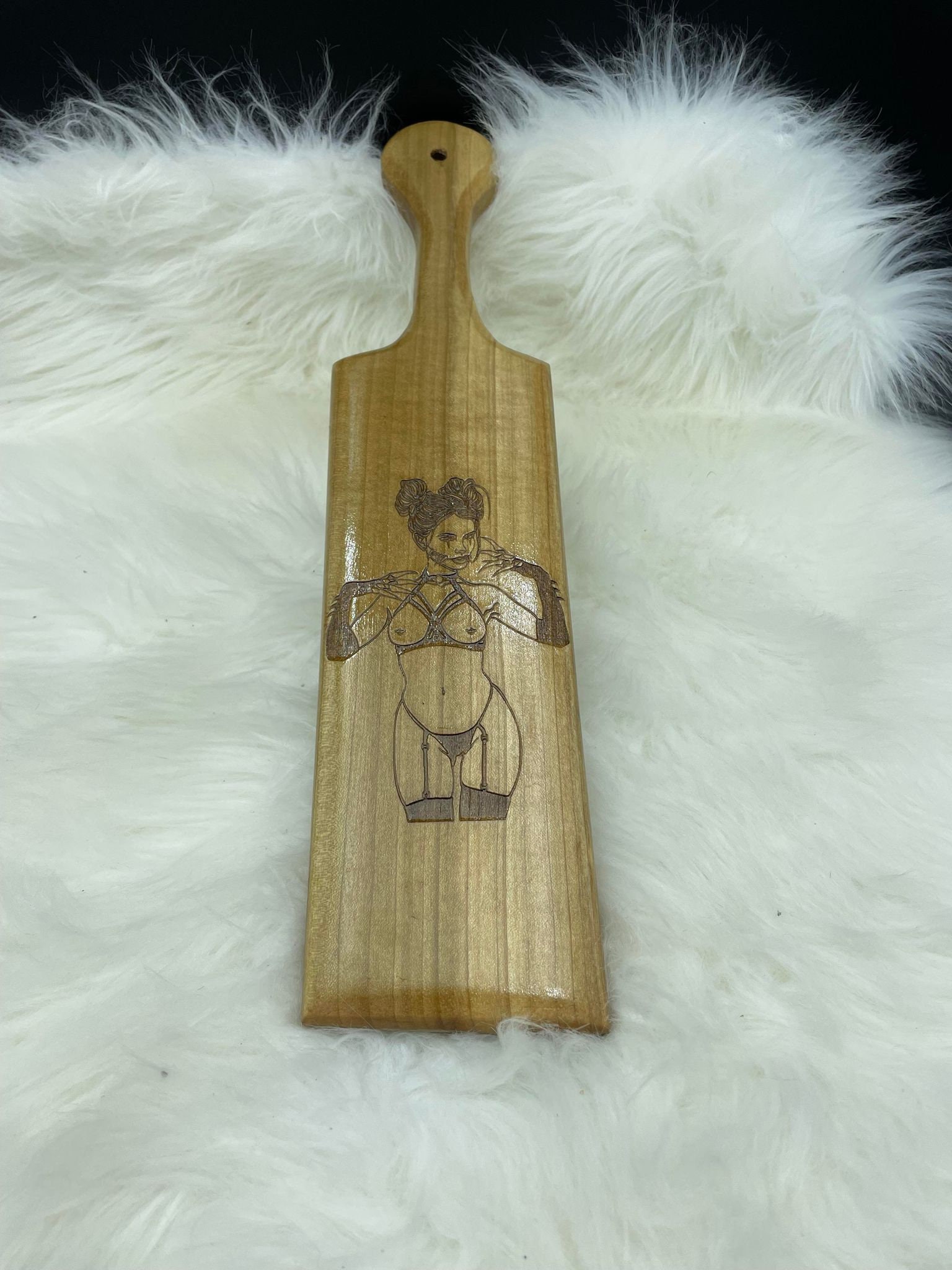 Topless Demon Shibari Girl Bondage BDSM Spanking Paddle Personalized Gift Custom Laser Engraved ...